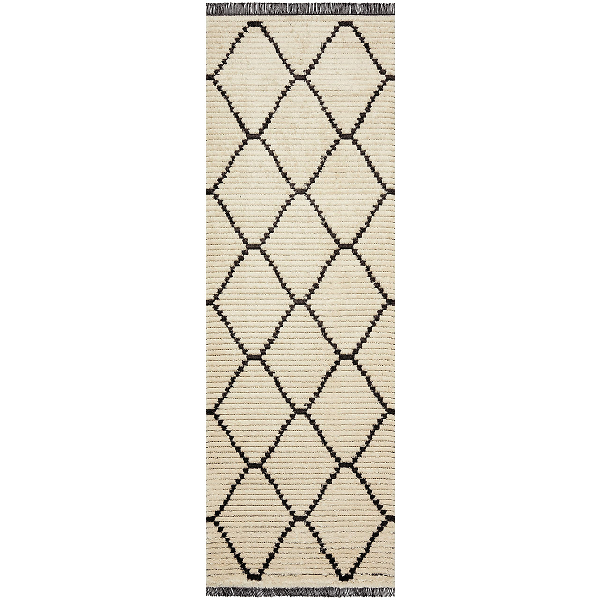 Chris Loves Julia x Loloi Alice Collection ALI-04 Cream / Charcoal 3'-8" x 5'-8" Accent Rug
