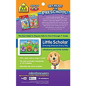 School Zone - Get Ready for Preschool Workbook - Ages 3 to 6, Letters, Numbers, Colors, Counting, Rhyming, Patterns, Matching, and More (School Zone Little Get Ready!™ Book Series)
