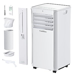 12000 BTU Portable Air Conditioners Cool Up to 550 Sq.Ft,3-in-1 AC Unit with Remote Control/LED Display/Installation Kits & Screwdriver/24Hrs Timer for Home/Office,12000BTU