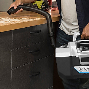 Hoover Utility ONEPWR 3 Gallon Wet Dry Cordless Vacuum Cleaner, High Power, BH57105, White