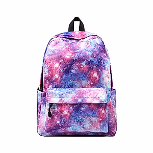 JIANLINST Backpack for Girls Teen Lightweight School Laptop Backpacks Bookbags for School College Student Pink-Blue