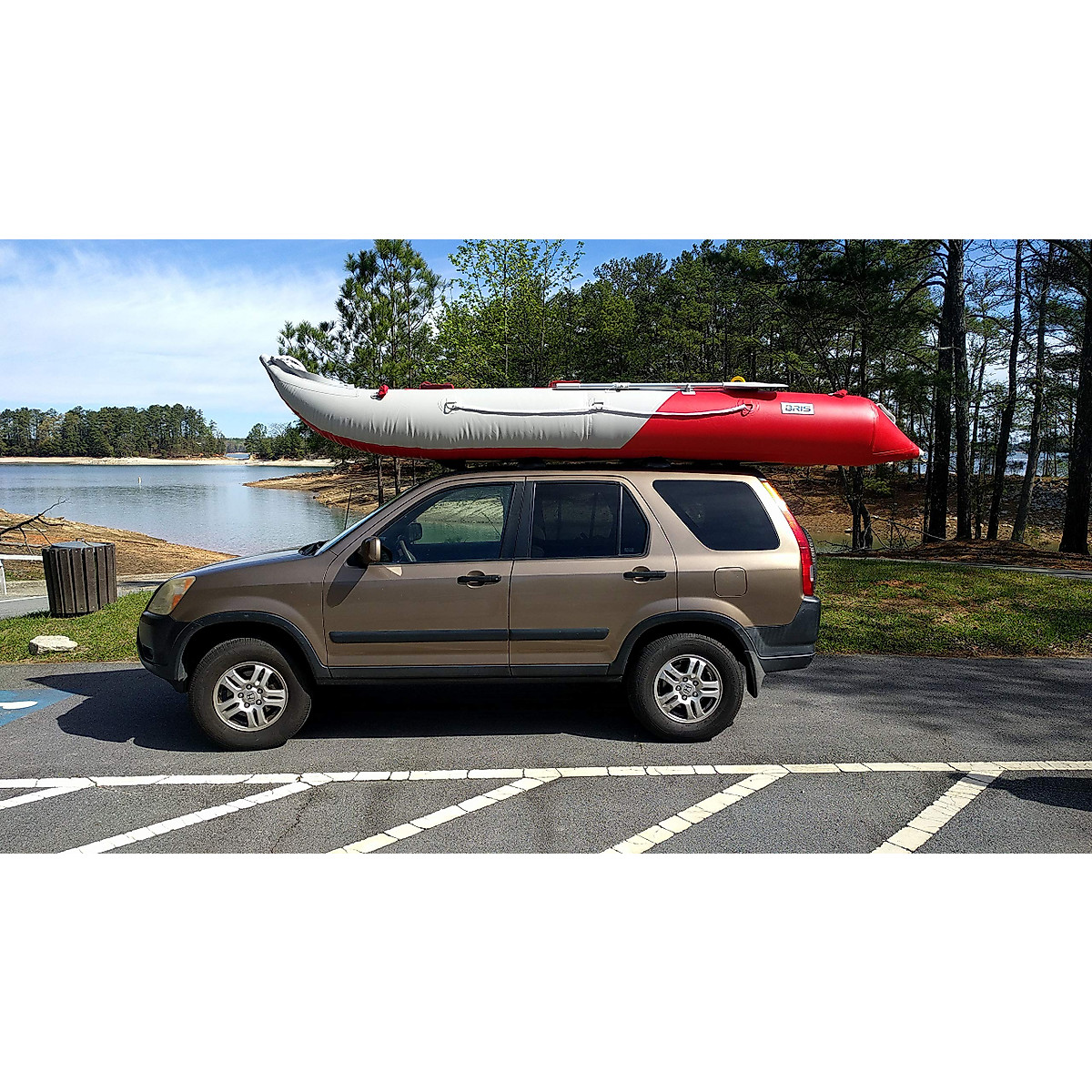 BRIS 14.1 FT Inflatable Kayak Fishing Tender Inflatable Poonton Boat with Air Floor