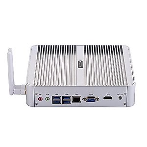 HUNSN Fanless Mini PC, Desktop Computer, HTPC, Kodi Box, Windows 11 or Linux Ubuntu, I5 8250U 8260U 8259U 8265U 8269U 8350U, BM07, VGA, HDMI, 4 x USB3.0, 4 x USB2.0, LAN, 8G RAM, 128G SSD