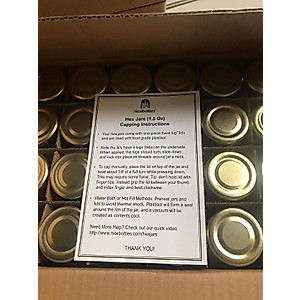 nicebottles Hexagon Glass Jars, Mini Hex Jars 1.5 Oz - Case of 24