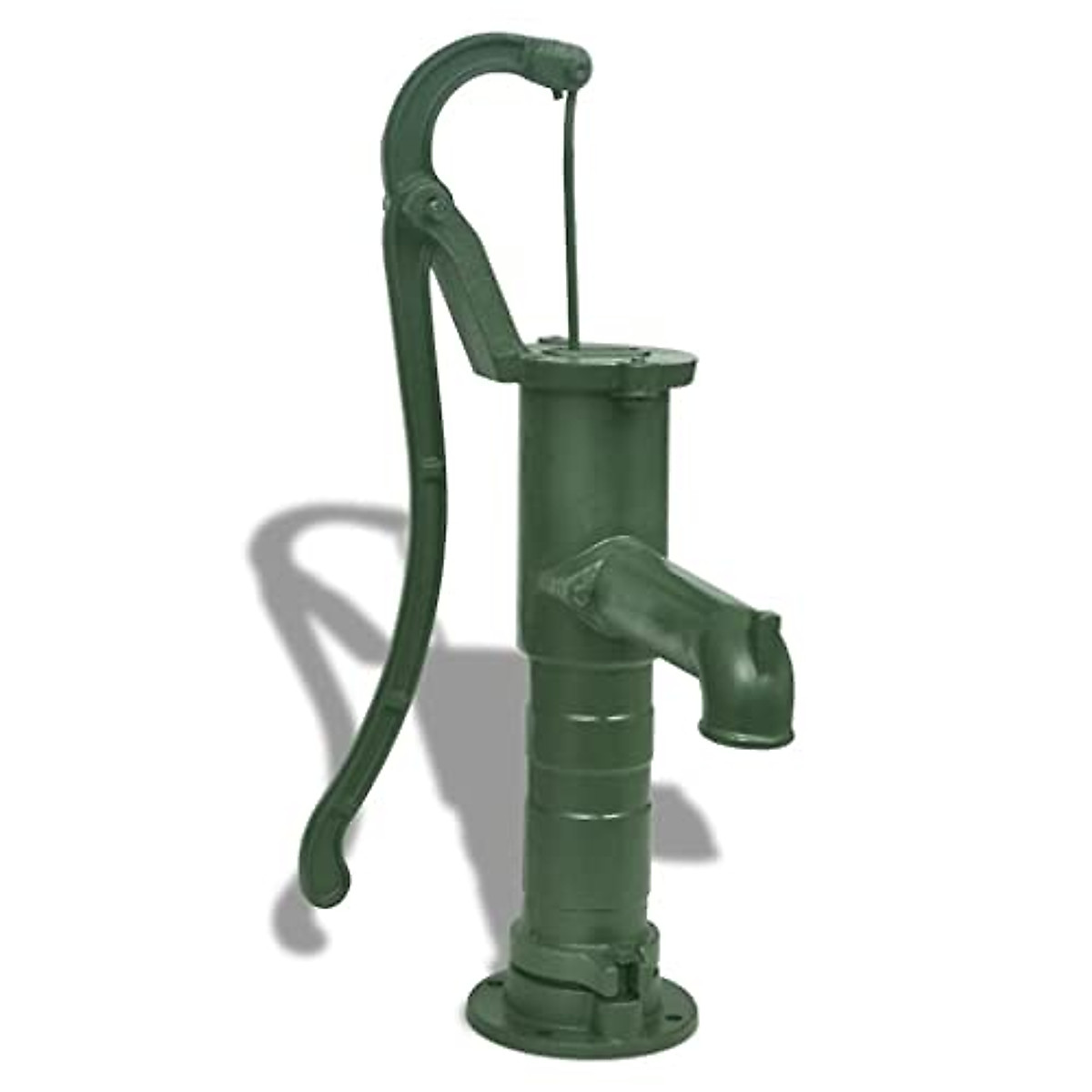 vidaXL Garden Water Pump with Stand Cast Iron Green Backyard Pond Outdoor