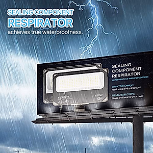 HYPERLITE LED Flood Light 150W 2 Pack 18000LM 5000K Daylight IP65 Waterproof Outdoor Floodlights UL Certified for Court,Garden,Warehouse