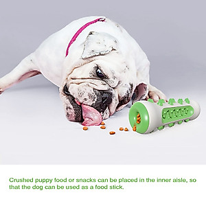 Bnineteenteam Teething Stick Dog Toy, Soothing Chew Toy Dog Dental Chew Toy Dental Chew Toy for Dogs Teeth Cleaner Doggy Brushing Sticks (Gray Green)