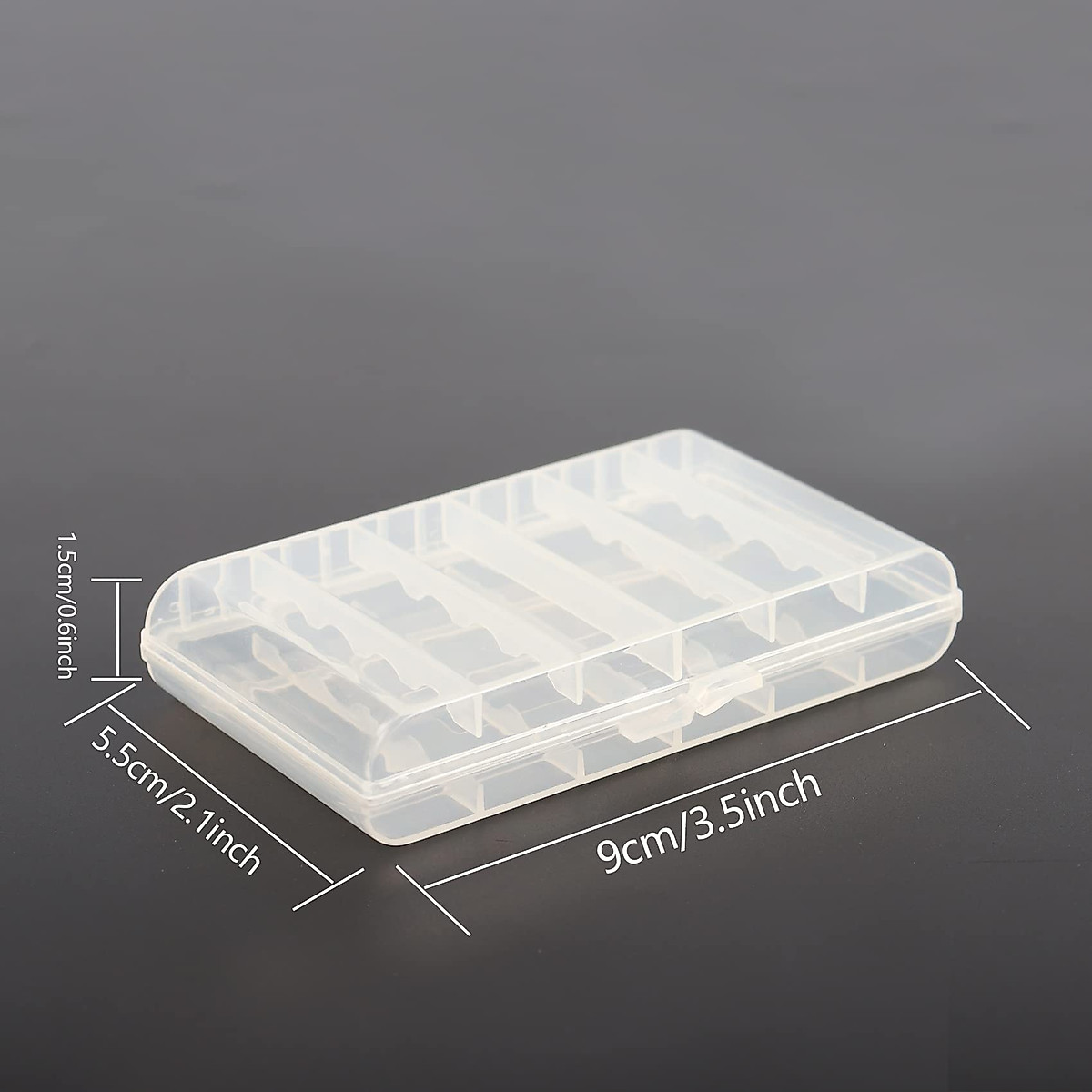 PNGKNYOCN AA/AAA Battery Storage Box ，Portable Battery Storage Case Holder Box Holds 6 AA Batteries or 8 AAA Batteries（4-Pack）