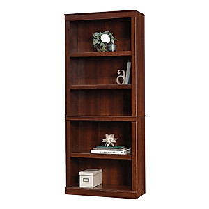 Realspace® 72"H 5-Shelf Bookcase, Mulled Cherry
