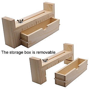 MIAO JIN Wood Bracelet Maker Kit Hand Knitting Simple Operation Paracord Jig Tool Clear Scale for Woven Bracelets Braiding Toot with 2 Clamp and Storage Box