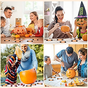 Pumpkin Carving Tools for Halloween Decorations: Professional Pumpkin Carving Knife Set 7 Pcs Stainless Steel Sculpting Kit DIY Jack-O-Lanterns Cutting Supplies Double-side Pumpkin Carver for Adult