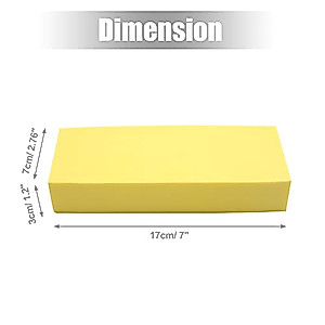 uxcell 7" x 2.76" x 1.2" Car Wash Sponge Soft Sponge PVA Water Absorbing Foam Sponge for Car Washing Cleaning Yellow