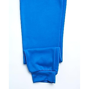 Fila Boys Active Sweatpants - 2 Pack Athletic Performance Fleece Jogger Sweatpants - Activewear Pants for Boys, S-XL, Size Medium, Prince Blue/Black