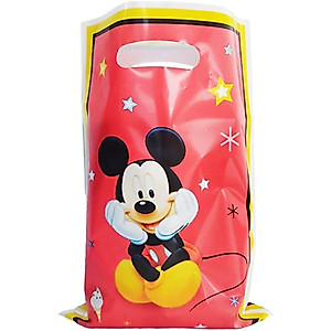 30pcs Mickey Mouse Birthday Party Gift Bags Candy Bags Goody Bags Minnie Mickey Mouse Birthday Party Supplies Decorations