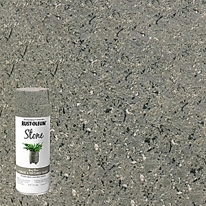 Rust-Oleum 7992830 Stone Creations Spray, 12 oz, Gray Stone