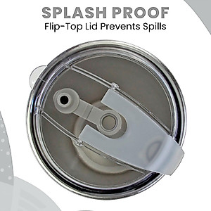 Wet Work Double Wall Tumbler 20 oz Made from Durable Stainless Steel for Hot and Cold Drinks - Insulated Travel Mug for Coffee Tea Wine with Leak Proof Lid for Travel Hiking Camping Gifts - White