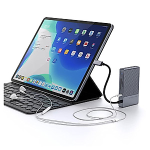 HyperDrive GEN2 6-in-1 USB-C Hub - 2X Speed, 2X Power - HDMI 4K60Hz, USB-A 10Gbps, MicroSD/SD UHS-II 312MB/s, USB-C Power Delivery 100W, and 3.5mm Audio Jack