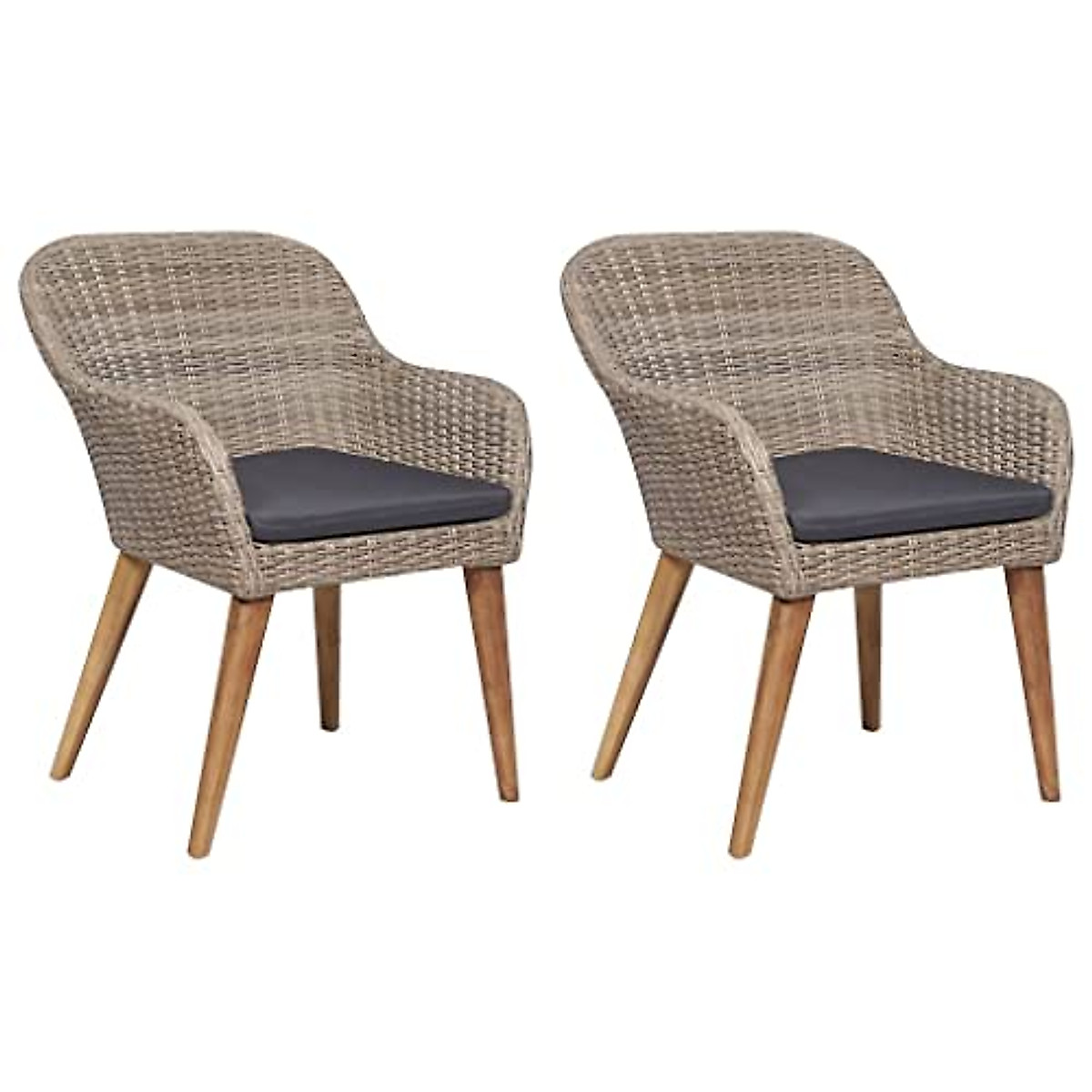 YUHI-HQYD 3 Piece Patio Dining Set,Afternoon Tea Suit,Conversation Furniture,Balcony Bar,Perfect for Patio, Garden, Porch,Family Room,Sitting Area, Brown