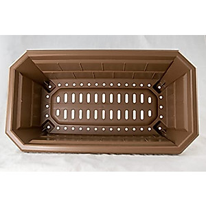 Japanese Plastic Bonsai Training Pot, Cactus & Succulent Planter - 13.75"x 7.5"x 5.5"