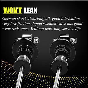 LUFT MEISTER 84176631 84977478 2 PCS Front Struts Shock Absorber Assy with spring for 2015-2022 Cadillac Escalade Tahoe Suburban Silverado GMC Sierra 1500 Yukon (XL)