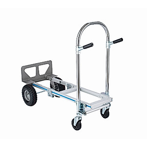 SHZOND 2 in 1 Aluminum Hand Truck Dolly 770lbs Weight Capacity Convertible Hand Truck Utility Cart (2 in 1)