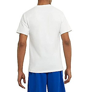 Champion mens Classic Jersey Tee Shirt, White, Large US