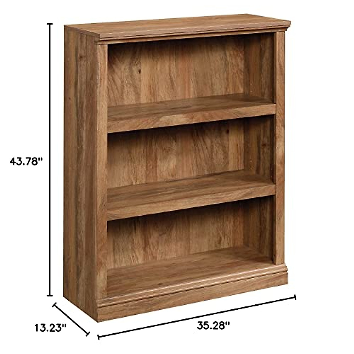Sauder Miscellaneous Bookcase, L: 35.28" x W: 13.23" x H: 43.78", Sindoori Mango finish