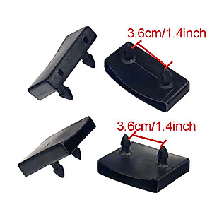 SmaUnicorn 20pcs 53.5-54.5mm Replacement Bed Slat Holders Kits Plastic Centre Caps or End Caps for Holding Securing Wooden Slats Bed Base(10pcs Centre Caps+10pcs End Caps)¡­