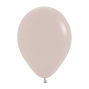 SEMPERTEX 11" Fashion White Sand Sempertex Balloons (50 Count) (White Sand)