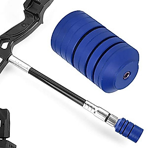 VBESTLIFE Archery Bow Stabilizer Weight Kit, Detachable Aluminum Alloy Counterweight Kit for Recurve Bow and Compound Bow(Blue)