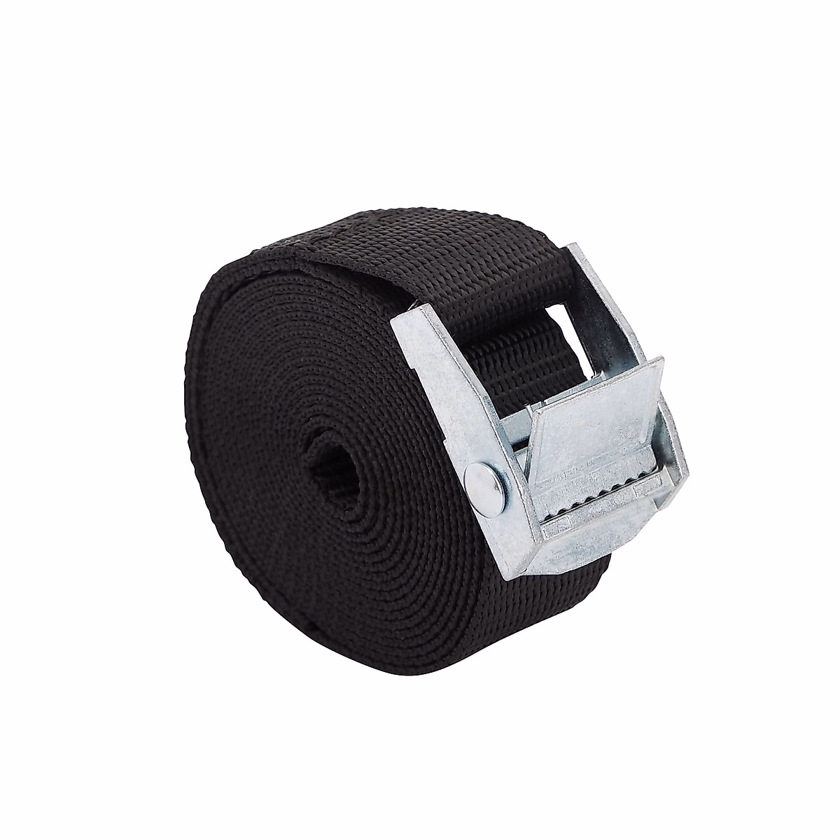 Built Industrial 8 Pack Kayak Tie Down Straps, Lashing Straps with Buckles for Bike, Luggage, and Cargo (6.5 FT, Black)