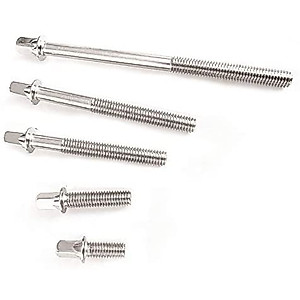 Jiayouy 90mm Bass Drum Tension Rods with Washers Drum Set Mounting Hardware 20/Pack