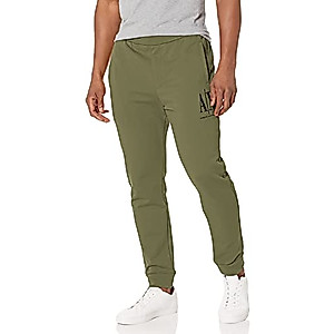 A|X ARMANI EXCHANGE Men's Icon Project Embroidered Logo Jogger Sweatpant, Olive Night, L