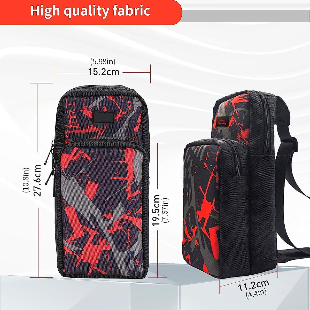 AOPUTTRIVER Travel Bag for Nintendo Switch Nintendo Switch Storage Backpack Protective Storage Sling Backpack Shoulder Bag for Nintendo Switch, Dock, Joy-Con Grip&Switch Accessories, iphone and iPad