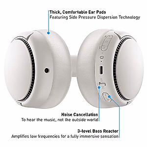 Panasonic RB-M700B Deep Bass Wireless Bluetooth Immersive Headphones with XBS DEEP, Bass Reactor and Noise Cancelling (Sand Beige)