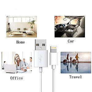 sharllen iPhone Charger Cable (3 Pack 3FT) Fast USB iPhone Charging Cable Long Cord Compatible iPhone 14/13/12/11/XS/Max/XR/X/8/8 Plus/7/7 Plus/6/6 Plus/6S/6S Plus More (White)