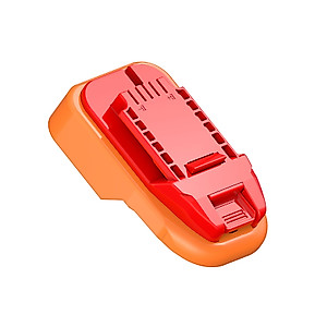 1x Adaptor Run Tools Fits for Ba uer 20v Tools Compatible with Ridgid 18v Slider Type Batteries - Adaptor Only