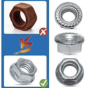 AUMEL Bar Nuts Kit 10Pcs for Echo CS-400 Husqvarna 55, 455, 460 Rancher Chainsaw Flange Screw