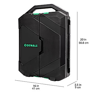 Amazon Brand - Denali 170-Piece All-Purpose Tool Kit and Socket Set, 16 x 20 x 3.5 in