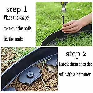 Landscape Anchoring Stakes, 25PCS 8 Inch Spiral Plastic Landscape Edging Spikes,Nylon Landscape Anchoring Stake for Garden Lawn Yard,PaverEdging,Weed Barrier,Artificial Turf (8in -25 Count)