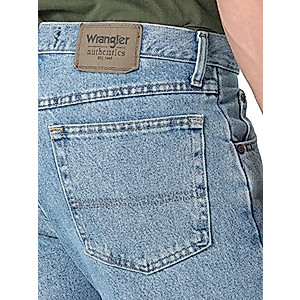 Wrangler Authentics Men's Classic 5-Pocket Regular Fit Cotton Jean, Light Stonewash, 34W x 32L
