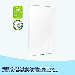 Graco 6-Inch Dual-Comfort 2-Sided Premium Foam Crib & Toddler Mattress – GREENGUARD Gold and CertiPUR-US Certified, 100% Machine Washable, Breathable, Water-Resistant Cover, Dual-Sided