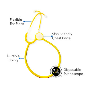 EMI Disposable Stethoscopes 10 Pack (Royal)