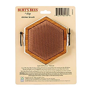 Burt's Bees for Pets Palm Slicker Brush, Recycled Bamboo Dog Brushes, Dog Brush, Dog Hair Brush, Burts Bees Pet Bush, Puppy Brush, Pet Hair Brush, Pet Comb, Dog Grooming Tools, Grooming Brush