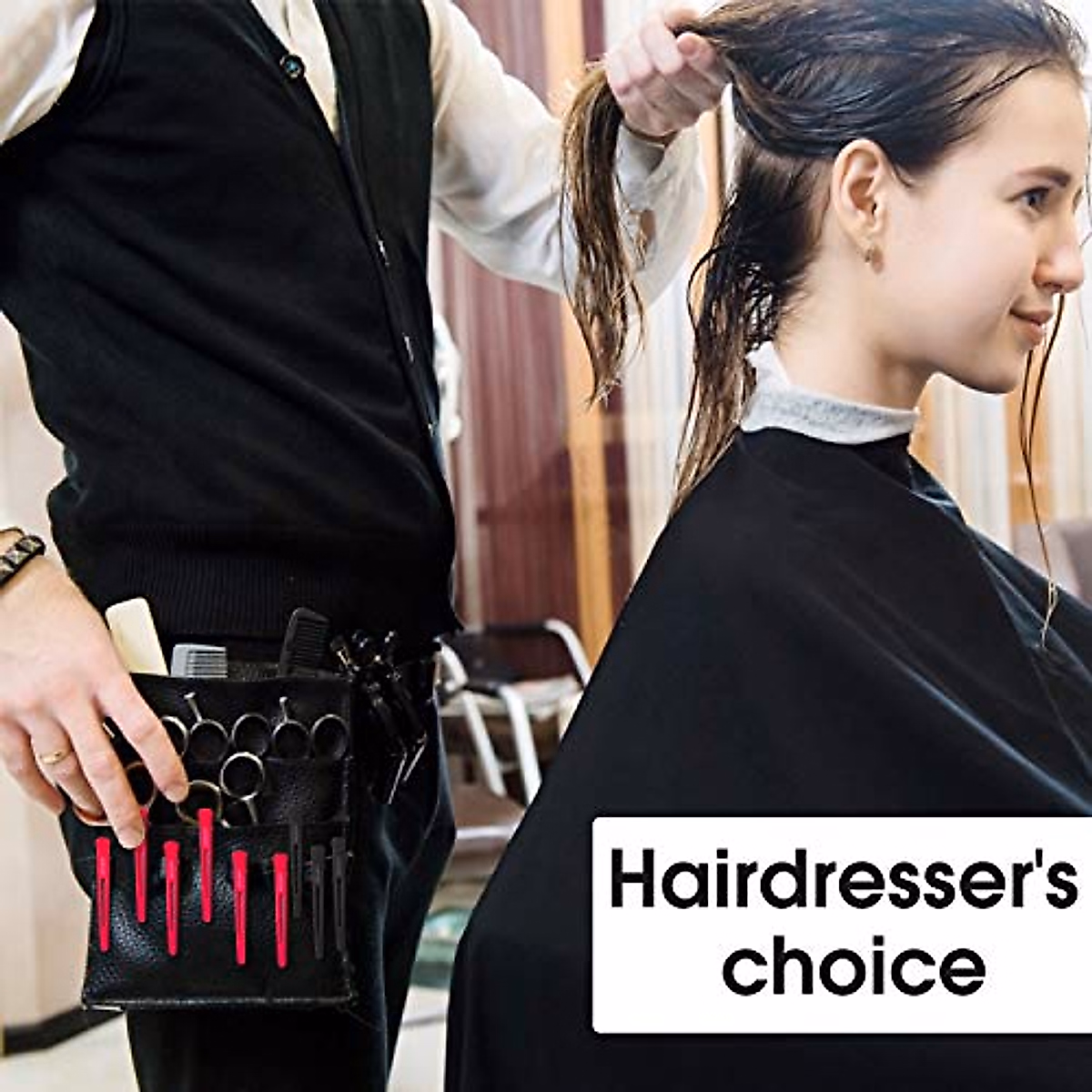 6 Professional Hair Clips for Women Styling Sectioning, Non-Slip Dividing Duckbill Hair Clips with Silicone Band, No Crease Hair Clips - Salon and Home Hair Cutting Styling Accessories (Pink)