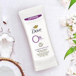 Dove Aluminum Free Deodorant for Women 24-Hour Odor Protection, Coconut and Pink Jasmine, 7.8 Oz, 3 Count