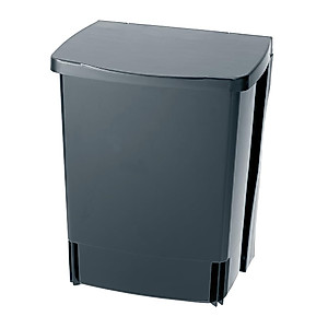 Brabantia Mounted Hidden Compact Organizer for Kitchen, 2.6 Gal, Black