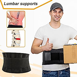 ABACKH Back Brace for Lower Back Pain - Lumbar Support Belt for Women & Men - Relief Back Pain,Lower Back Pain Relief for Herniated Disc, Sciatica, Scoliosis,Lower Back Belt 5XL(53"-65")
