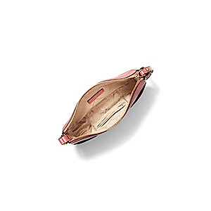 Michael Kors Dover Small Leather Crossbody Bag Purse Handbag (Tea Rose)