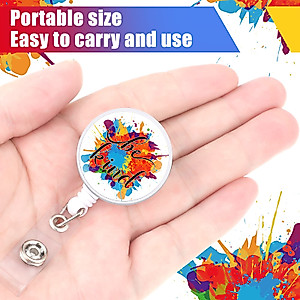 Junkin 6 Pack Pride Badge Reels Be Kind Badge Reels Retractable Rainbow Alligator Clip Scroll Funny Holder for Student Teacher Office School Worker Nurse ID Name Decoration Cute